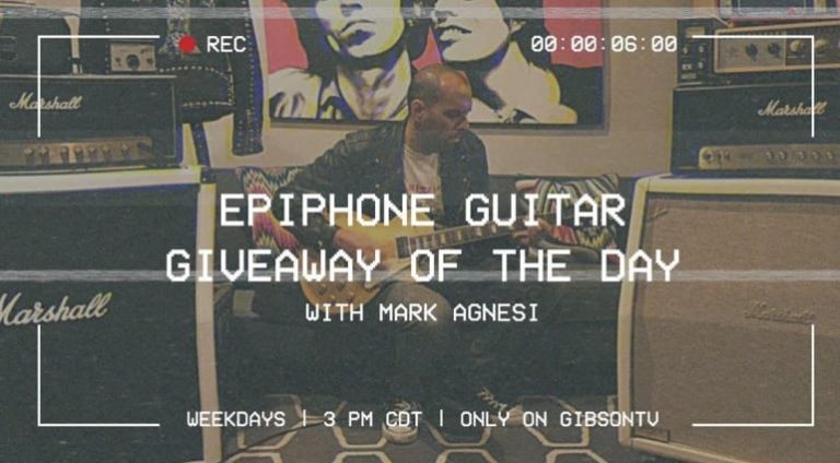 GibsonTV : Mark Agnesi offre chaque jour une nouvelle guitare Epiphone