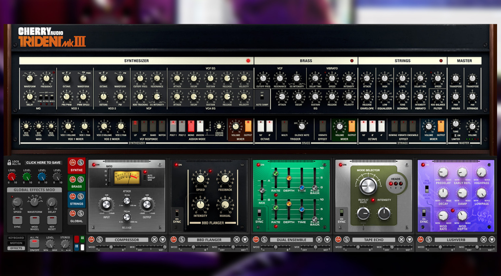 Cherry Audio Trident Mk.III – 3 instruments, 1 son énorme
