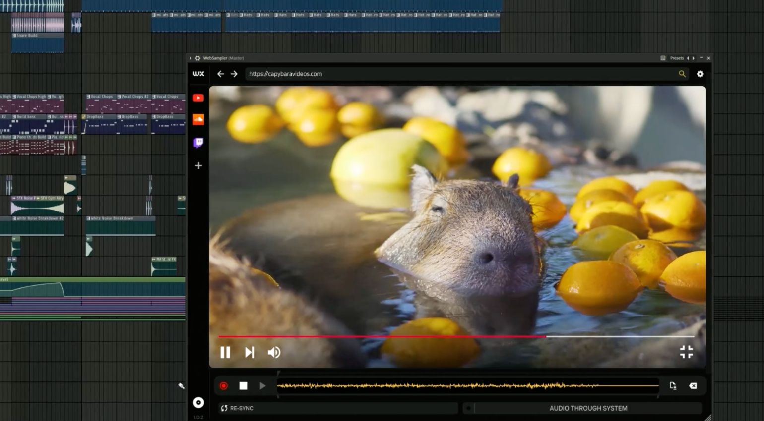 WXAudio WebSampler : récupérez l'audio Web dans votre DAW